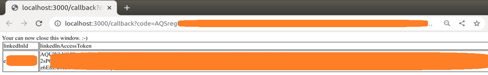 Step-by-step tutorial on how to get LinkedIn API access token